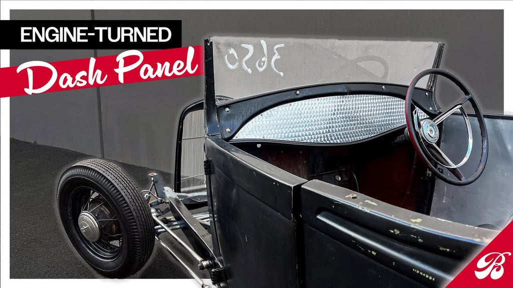 HOW TO make SIMPLE Dash Panel With Engine-Turned Insert - '29 ROADSTER ...